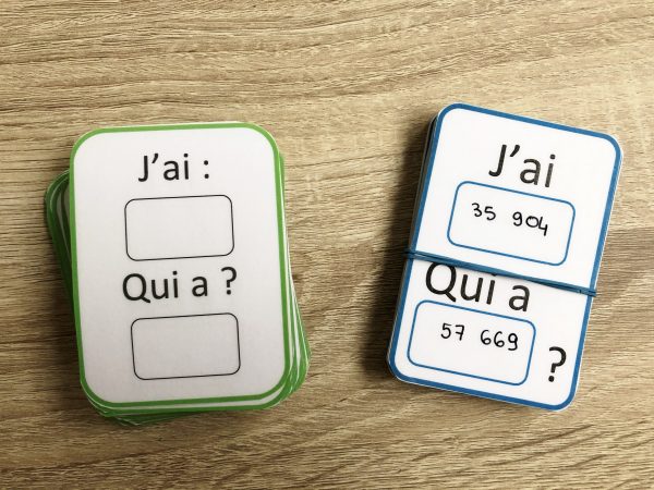 J'ai ... - Qui a ... ? - Classe et Grimaces - Lecture de nombres et ...