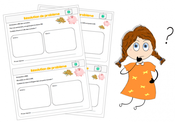 Résolution de problèmes CE1 - Classe et Grimaces