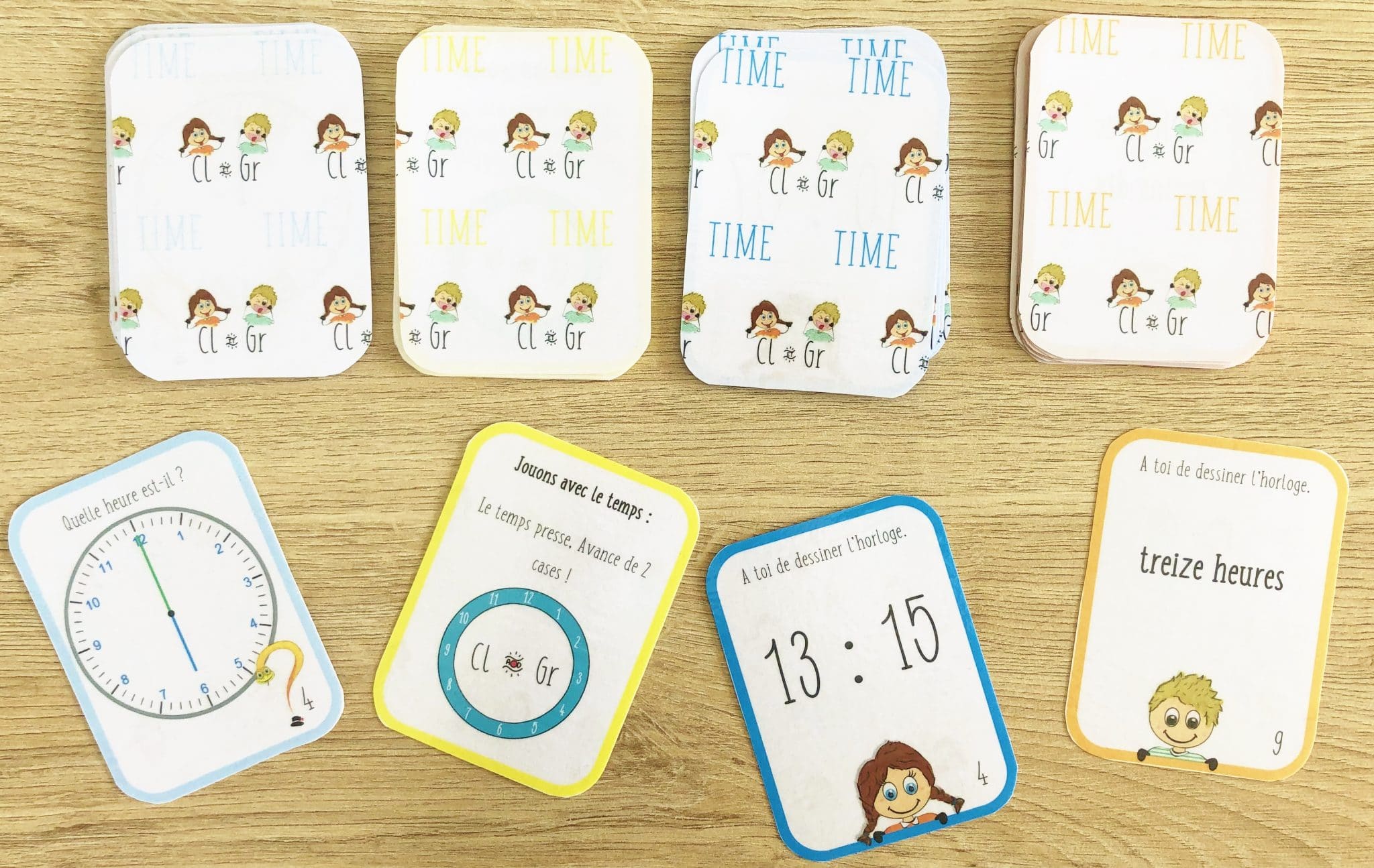 Time : c'est l'heure d'apprendre en jouant ! - Classe et Grimaces - Jeu