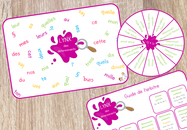 Atelier grammaire : Le lynx des déterminants ! - Classe et Grimaces
