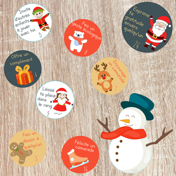 Calendrier de l'avent de gentillesse ! - Classe et Grimaces