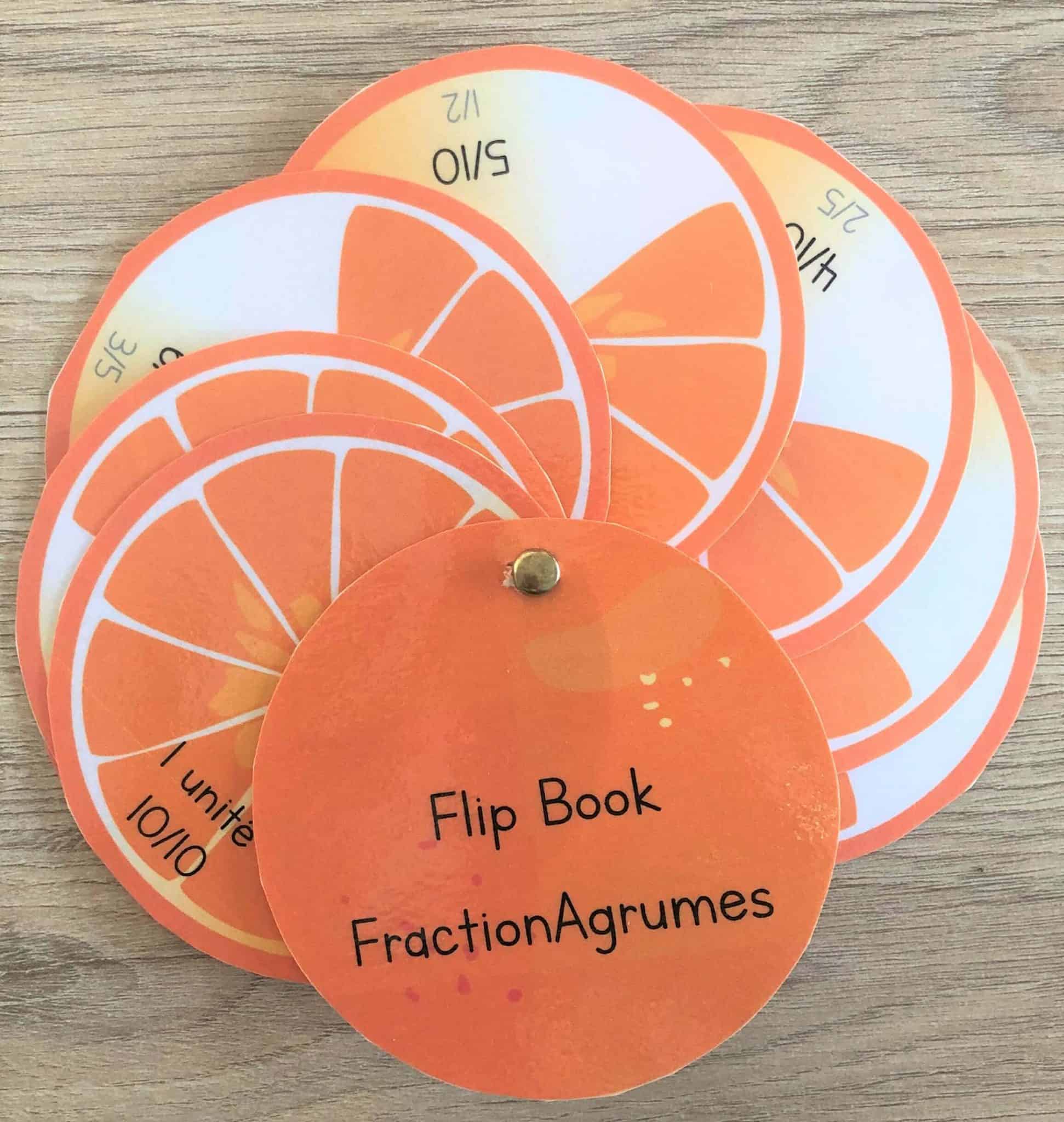 Flip Book - Fractions / Décimaux / Pourcentages - Classe et Grimaces