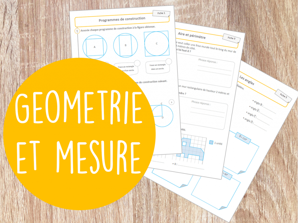 Géométrie Mesures CM1 - Classe et Grimaces