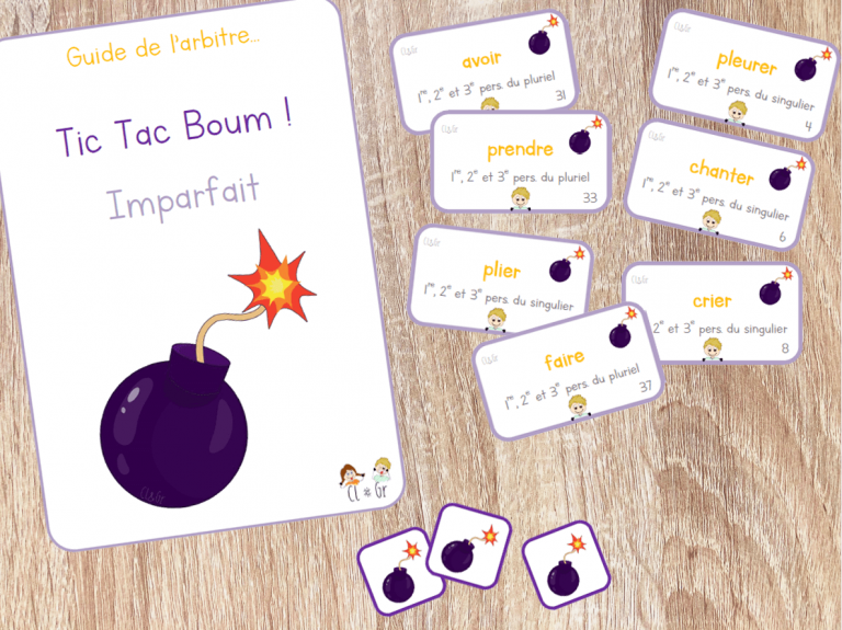 Atelier Tic Tac Boum - Imparfait - Classe et Grimaces
