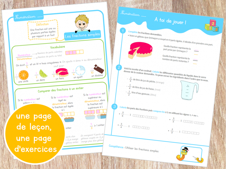 Leçons de maths CM1 - CM2 - Classe et Grimaces